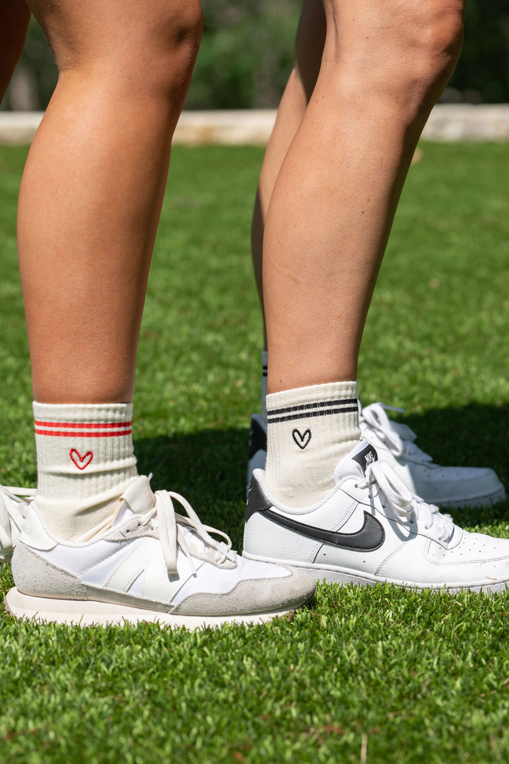 Live What You Love: Cozy Creme Socks With Hearts – House of Shan