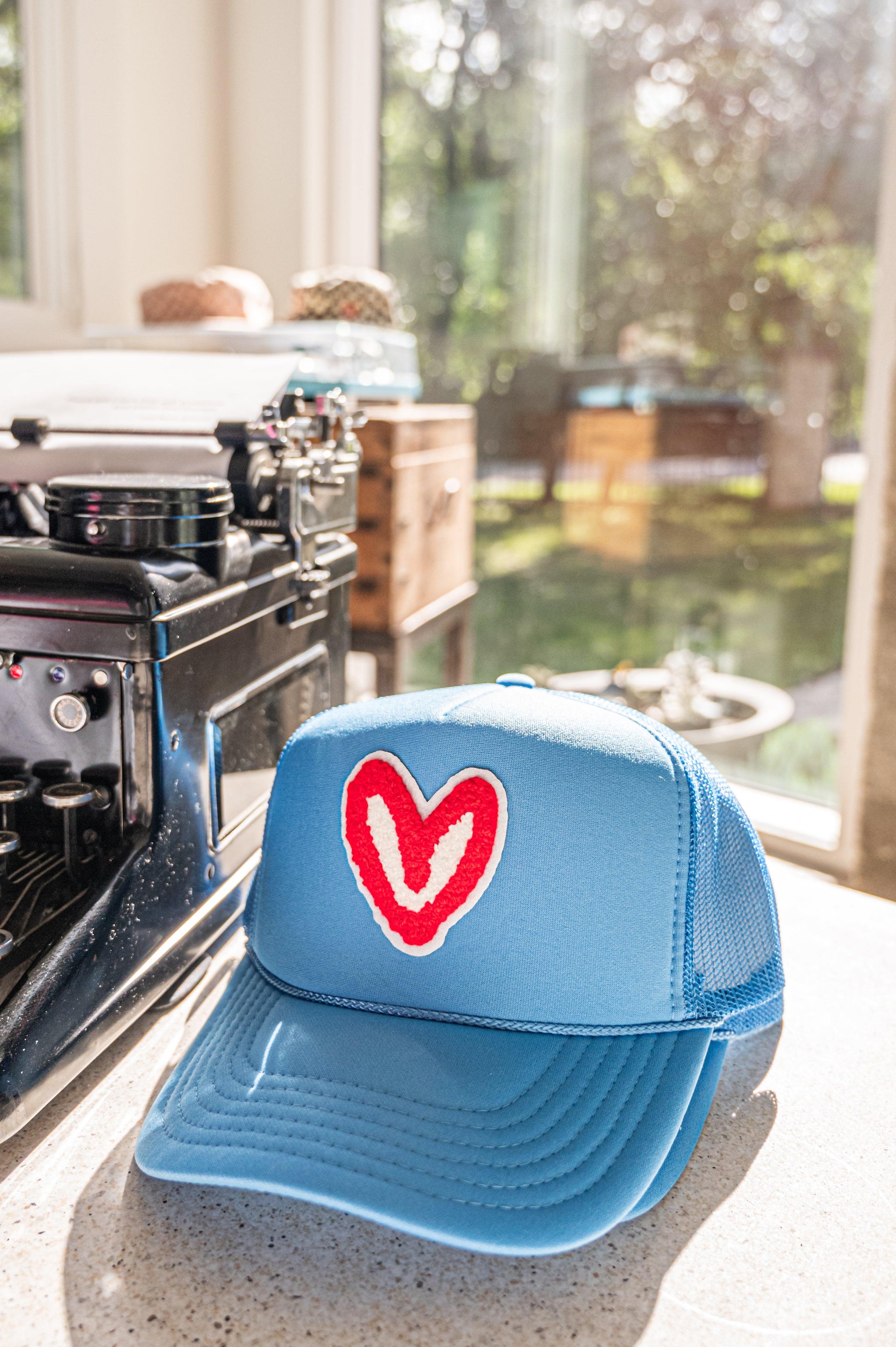 Custom Old School Imperfect Heart Trucker Hat – House of Shan